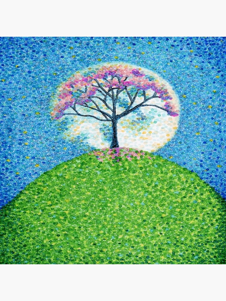 "Spring Blossom Pointillism Tree" Poster for Sale by aliblah | Redbubble