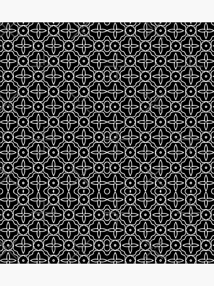 "Flower of Eternity - Swirly Floral Pattern Art - Elegant Vintage ...