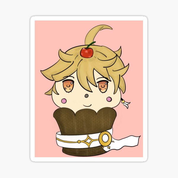 "Aether Cupcake- Genshin Impact" Sticker for Sale by MintOfTheMelon ...