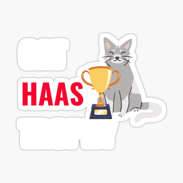 "Copy of CAT HAAS TROPHY" Sticker by F1TwoTee | Redbubble