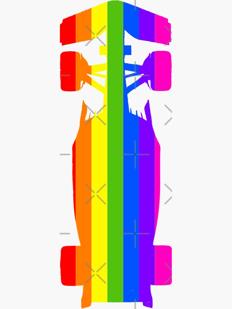 "Pride Rainbow Flag Formula 1 2022 Car" Sticker by Formula2Insider ...