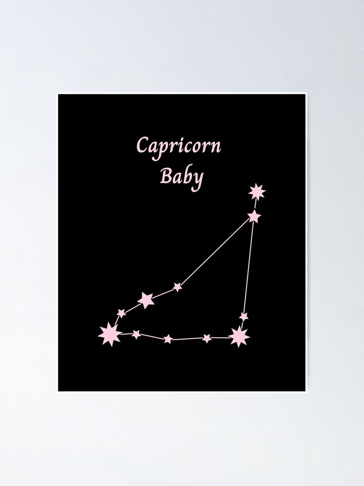 "Capricorn Baby" Poster for Sale by M-Wicked-Angel | Redbubble