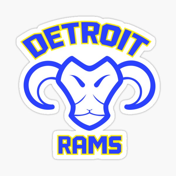 "Detroit Rams tshirt, Rams Super Bowl 2022" Sticker by ChOkolata ...