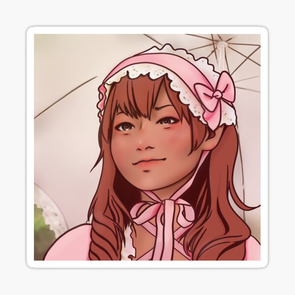 "Momoko" Sticker by Ninkazu | Redbubble