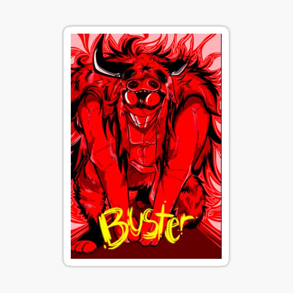 "Buster" Sticker by NightieLightie | Redbubble