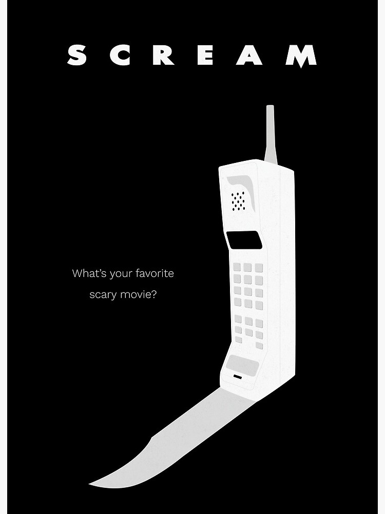 "Scream Minimalist Movie Poster" Art Board Print for Sale by Marine ...