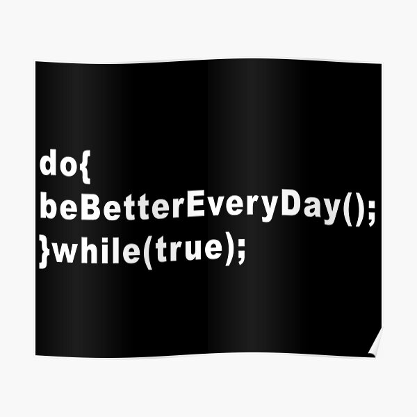 Póster «Be Better Everyday CODE para codificadores, desarrolladores y ...