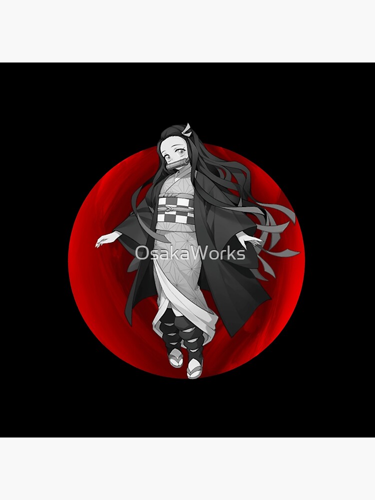 "Demon Slayer — Nezuko Blood Circle (Kimetsu no Yaiba)" Art Print by ...
