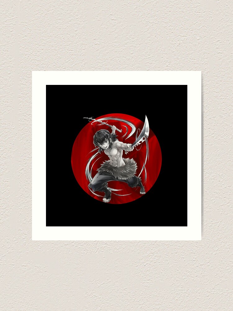 "Demon Slayer — Inosuke Blood Circle (Kimetsu no Yaiba)" Art Print by ...