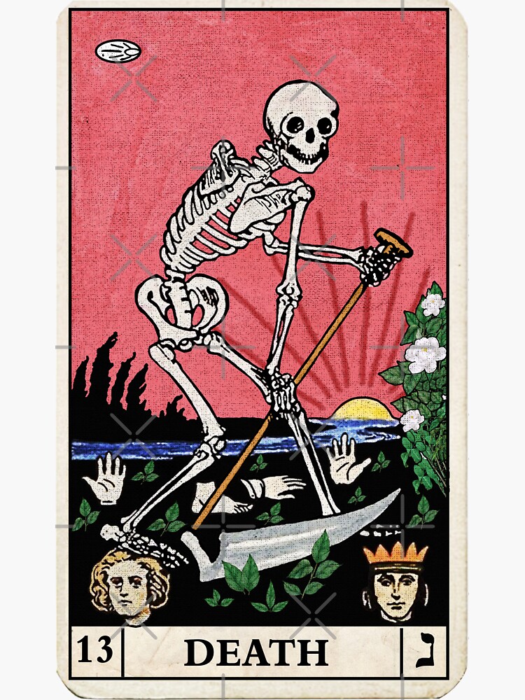 "Death Tarot Card -Death Tarot " Sticker for Sale by TeeARTHY | Redbubble