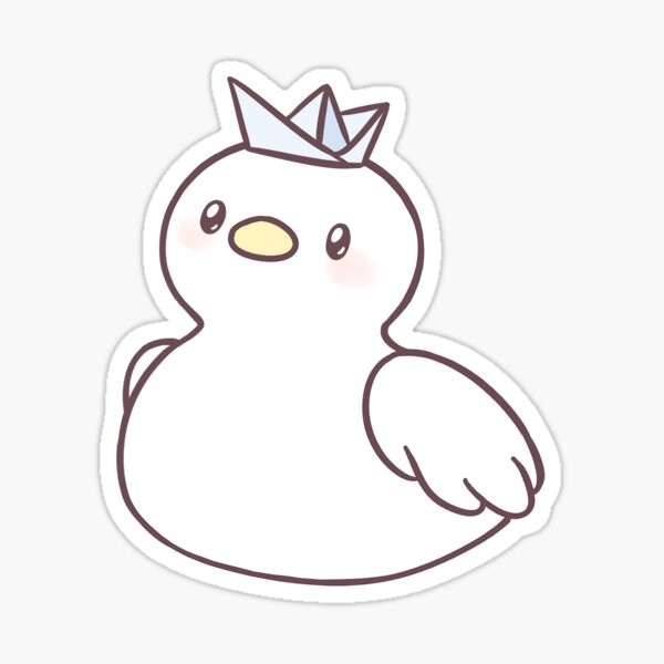 "Paperboat Duck " Sticker by Tifitos | Redbubble