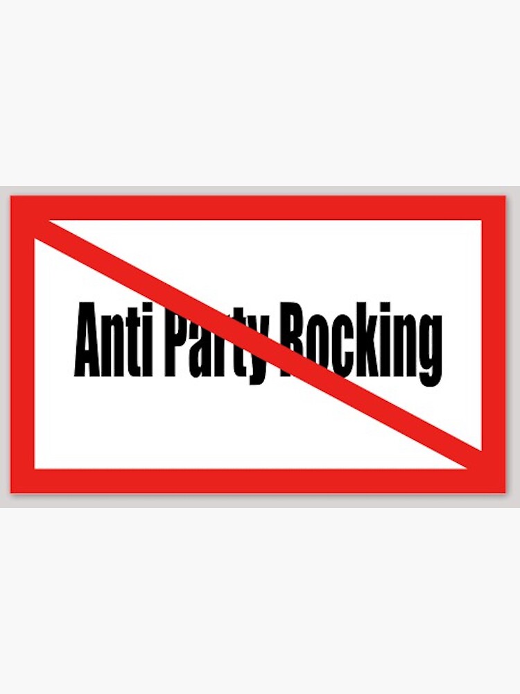 "no party rocking in this house " Sticker by Maggiez123 | Redbubble