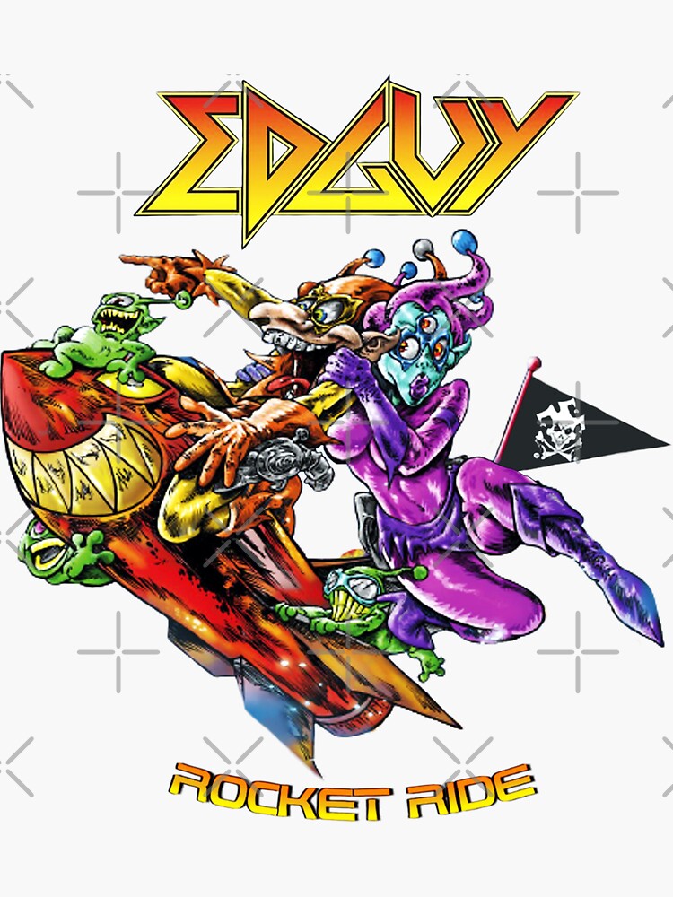 "Edguy Logo Disc: Roquet Ride" Sticker for Sale by feria-e | Redbubble