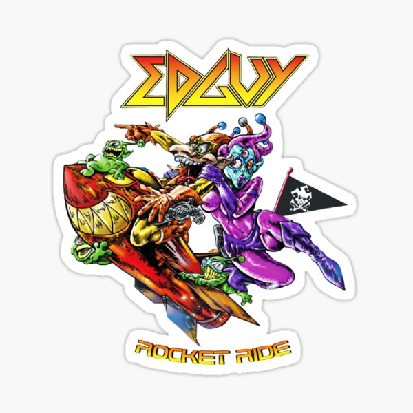 "Edguy Logo Disc: Roquet Ride" Sticker for Sale by feria-e | Redbubble