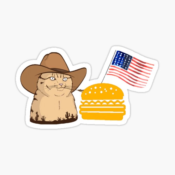 "American flag - cat" Sticker for Sale by color-idea | Redbubble