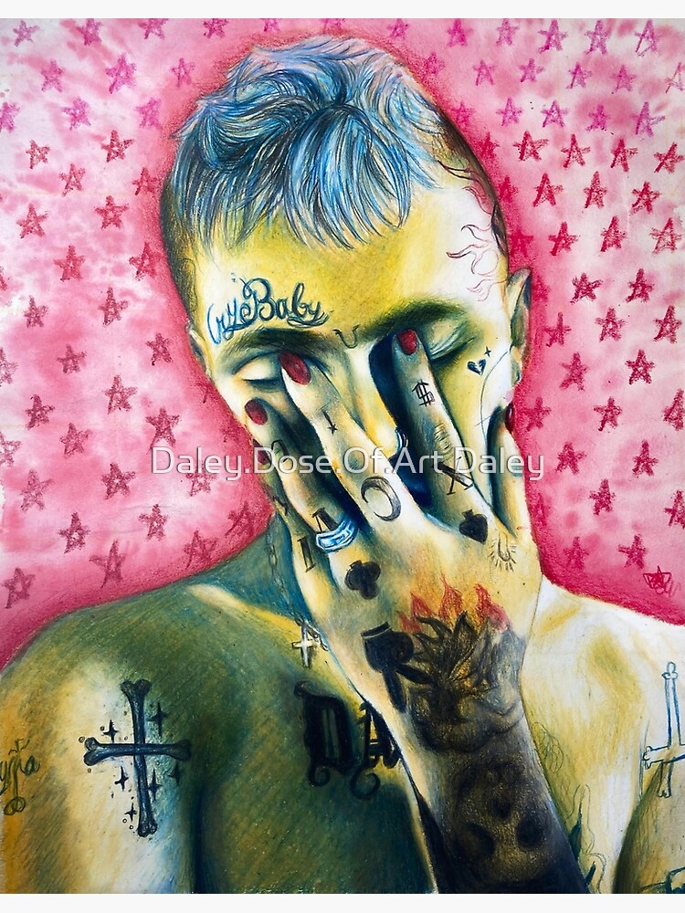 "Lil Peep Red-Star" Poster for Sale by Bridaley6 | Redbubble