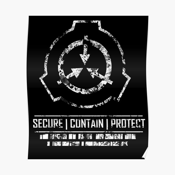 Póster «Fundación SCP: Seguro | Contener | Símbolo de protección» de ...