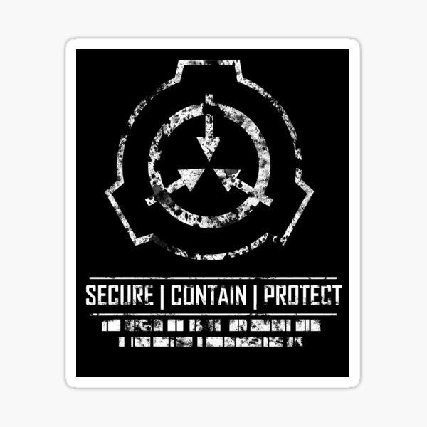"SCP Foundation: Secure | Contain | Protect Symbol" Sticker for Sale by ...
