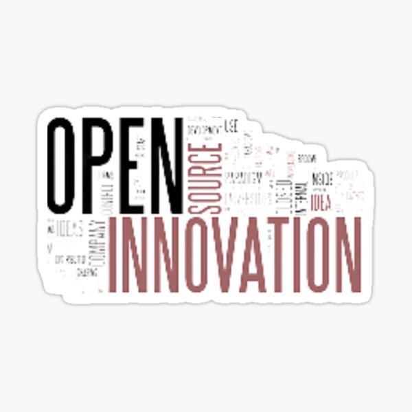 "open innovation" Sticker for Sale by XiongFashion | Redbubble