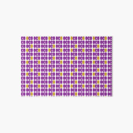 "OCD OCD OCD OCD OCD OCD OCD OCD OCD Purple Gold Chaos" Art Board Print ...