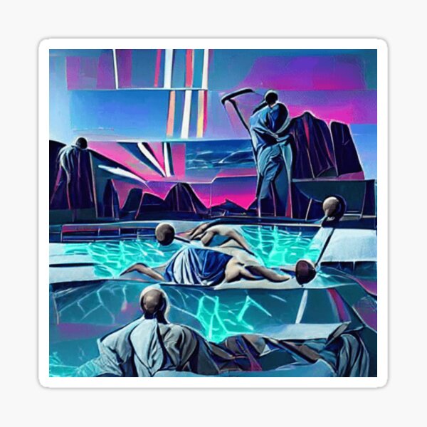 "Supreme Sunset on the Sanctity of Self" Sticker by DMTTAPESFL | Redbubble