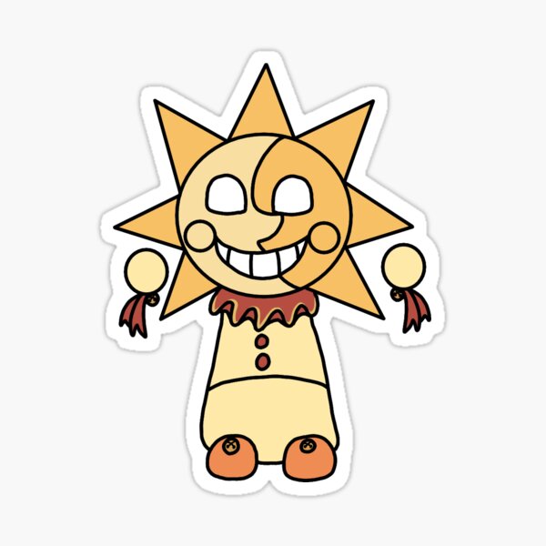 "Sun - Fnaf" Sticker for Sale by TheSpacePirate | Redbubble