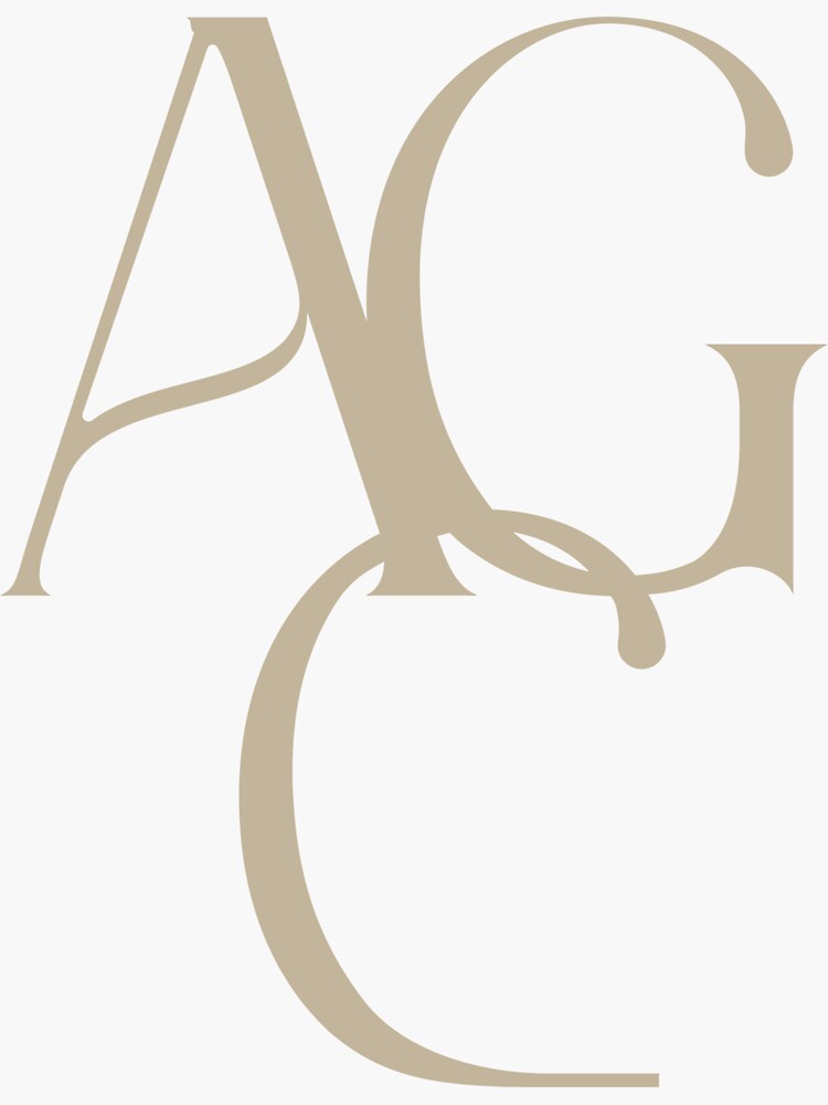 "AGC Acronym" Sticker by AlleyGardenClub | Redbubble