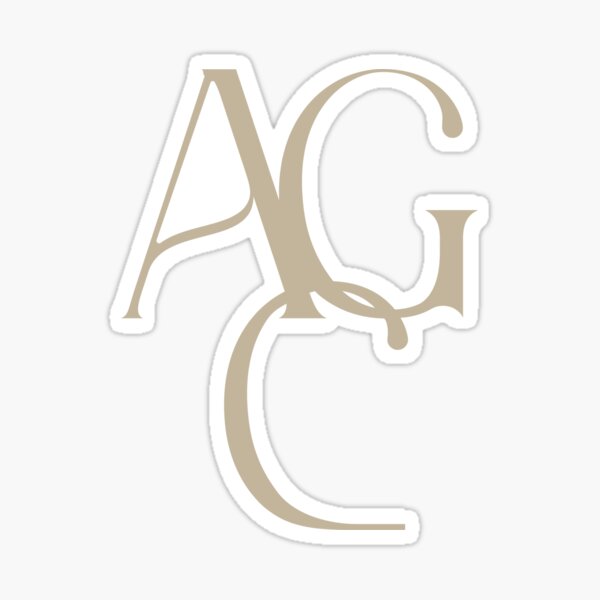 "AGC Acronym" Sticker by AlleyGardenClub | Redbubble