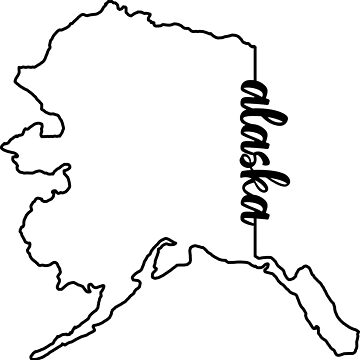 "Alaska State Outline" Poster for Sale by EvolvClothing | Redbubble