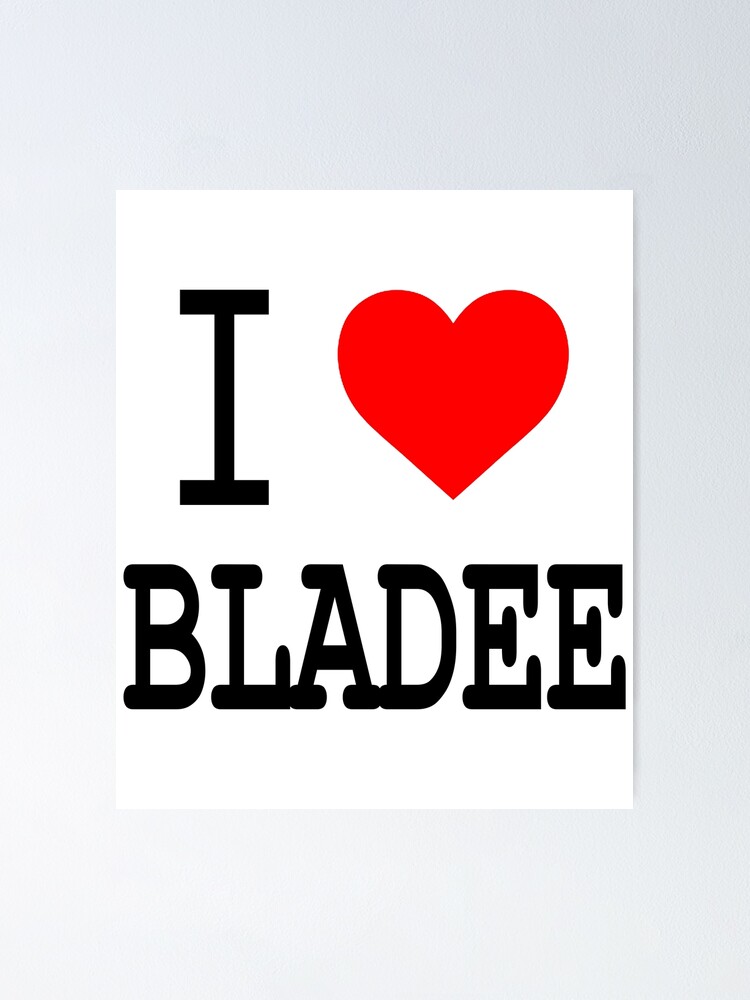 "I Love Bladee, I Heart Bladee" Poster by samati-jpn | Redbubble