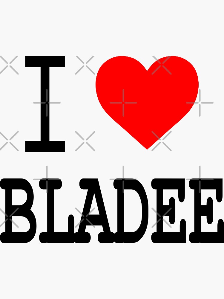 "I Love Bladee, I Heart Bladee" Sticker by samati-jpn | Redbubble
