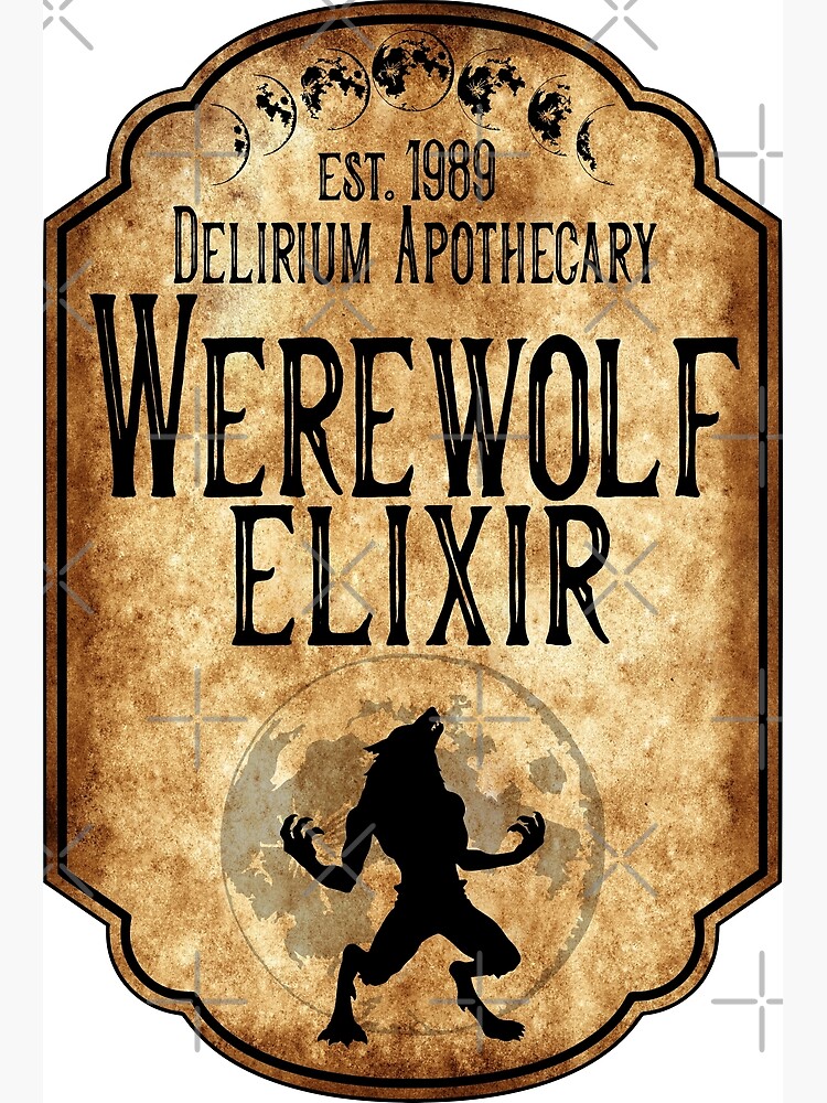 "Werewolf Elixir potion label" Art Print for Sale by Freaky-Frenk ...