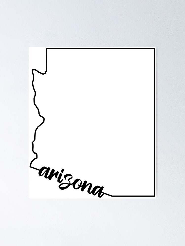 "Arizona State Outline" Poster for Sale by EvolvClothing | Redbubble
