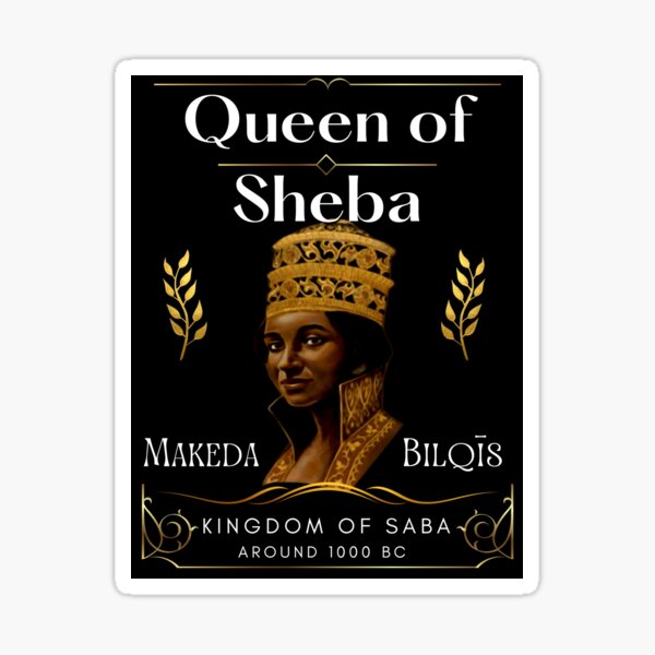 "African Queens - Queen of Sheba" Sticker by MAD-STREETWEAR | Redbubble