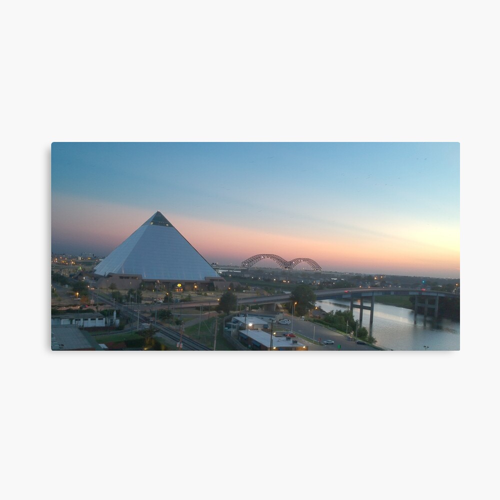 Memphi Tennessee Skyline Art Pyramid