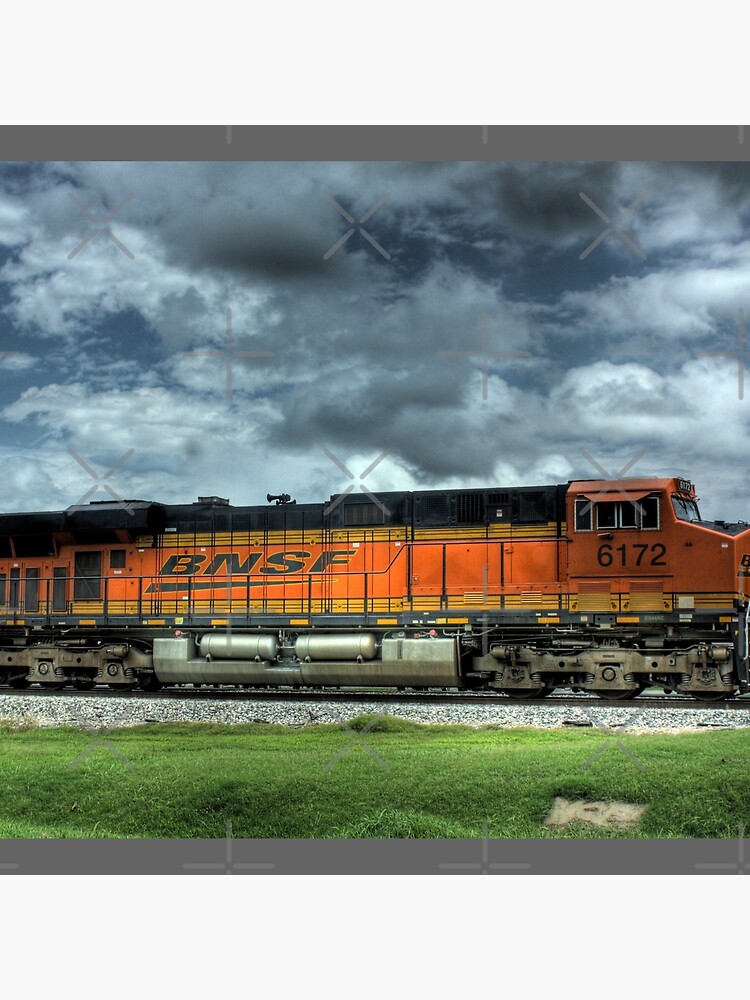 "BNSF Train HDR" Clock for Sale by sublimepw | Redbubble
