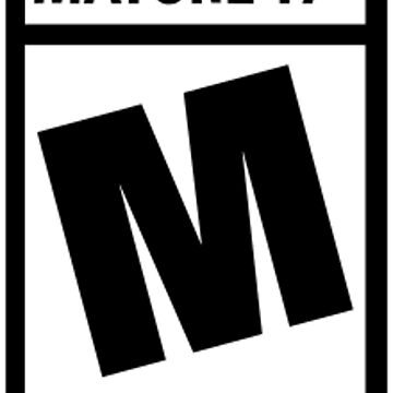 "Rated M for Mature" Sticker for Sale by Beberoni | Redbubble