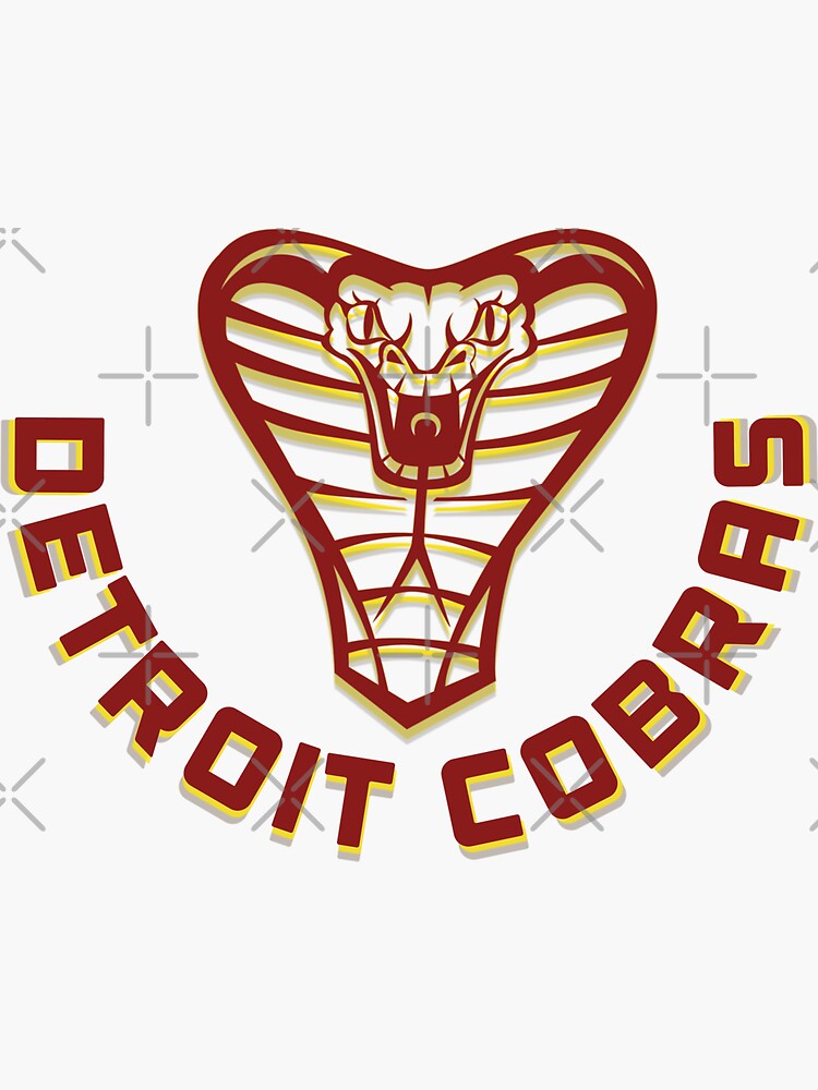 " Detroit Cobras" Sticker by Lckees | Redbubble