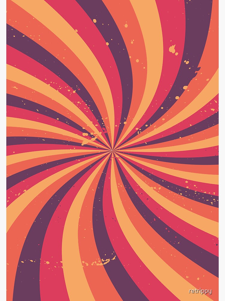 Retro Sunburst Background Pattern With A Vintage Color Palette In A