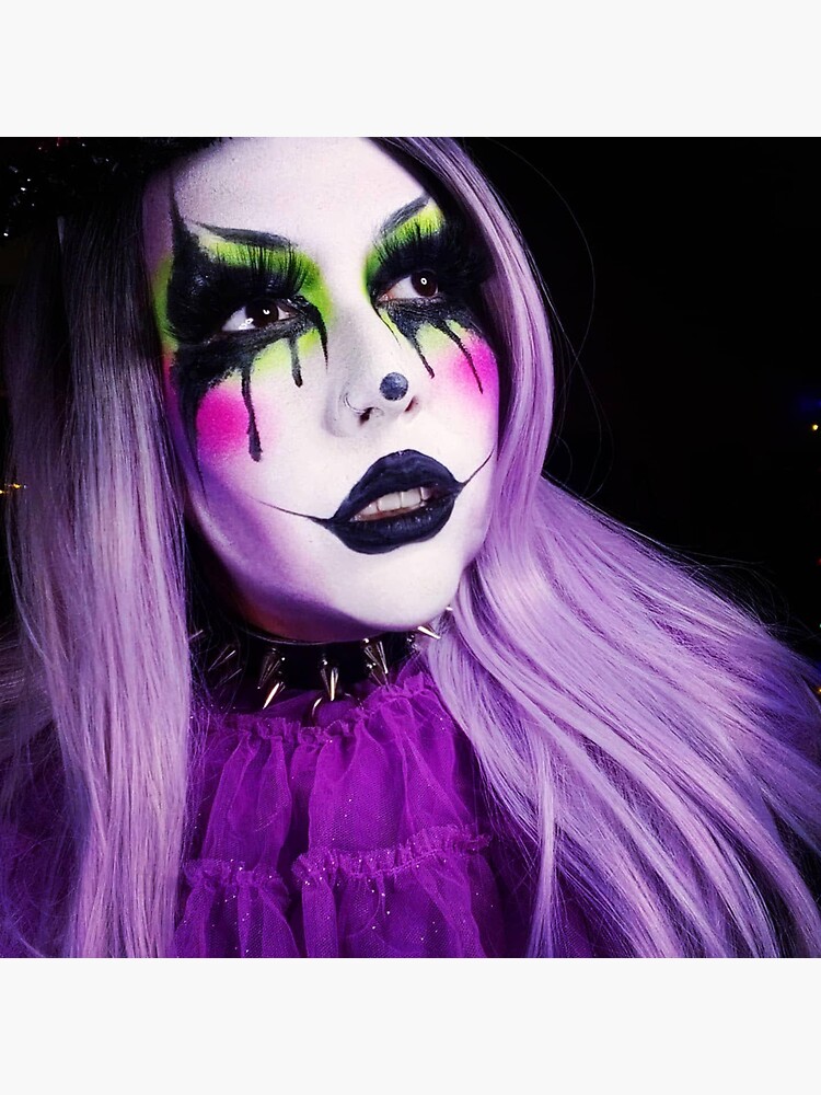 "Purple clown" Sticker by leeleemcgiggles | Redbubble