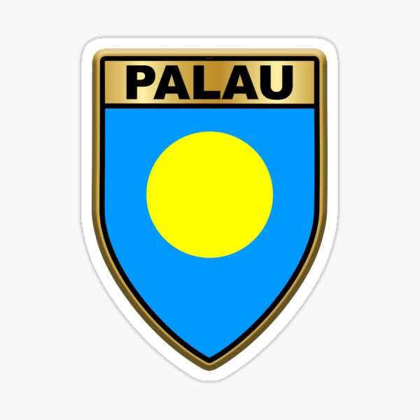 "PALAU Gifts, Masks, Stickers & Products (4)" Sticker by mpodger ...