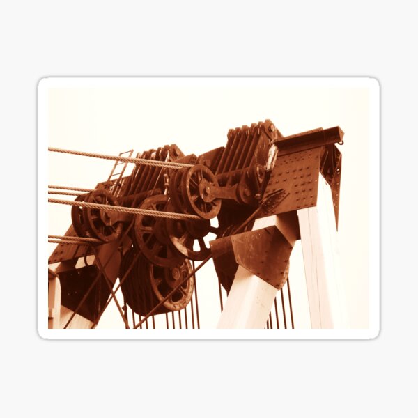 "Pulleys" Sticker by LindaB | Redbubble