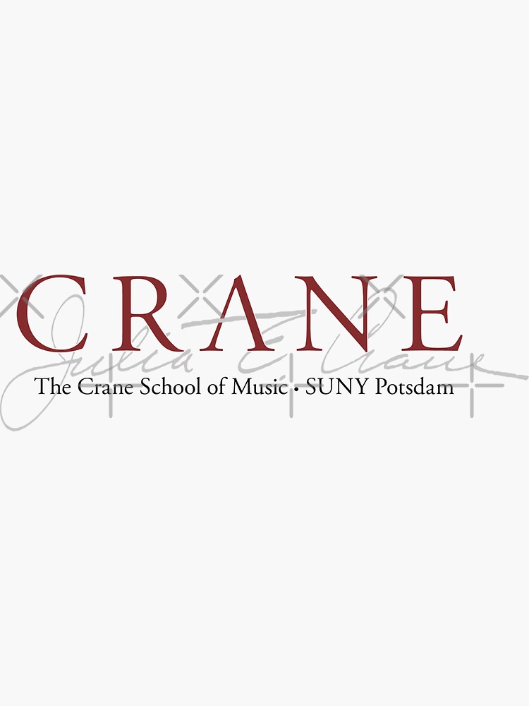 "Crane, School of Music" Sticker by Garno | Redbubble
