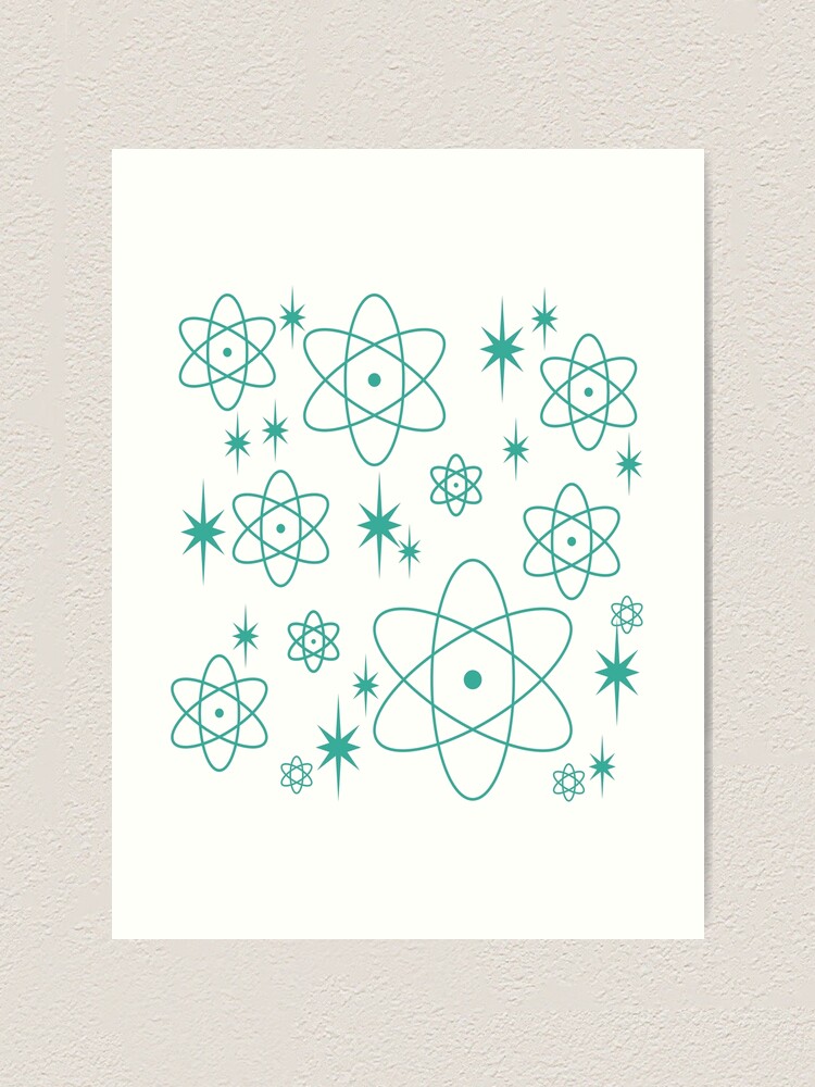 "Atomic Starlight - Retro Shape Patterns - Vintage 1950s" Art Print for ...