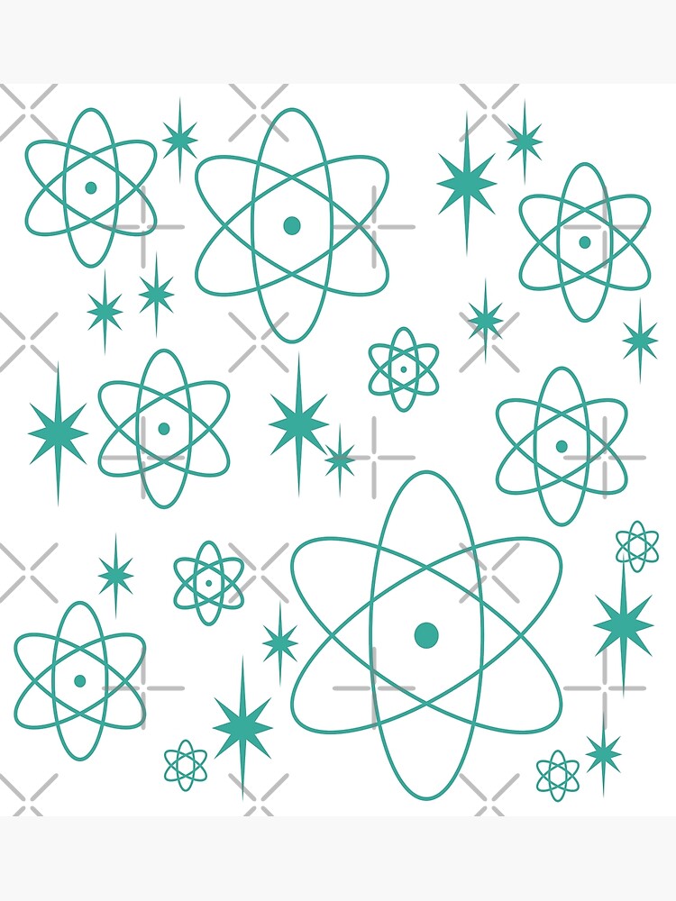 "Atomic Starlight - Retro Shape Patterns - Vintage 1950s" Poster for ...