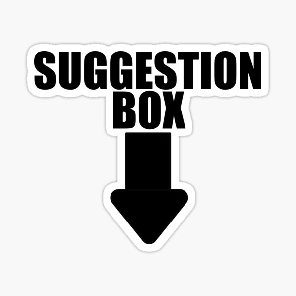 "Suggestion Box Arrow | Funny Above Toilet Sticker" Sticker for Sale by ...