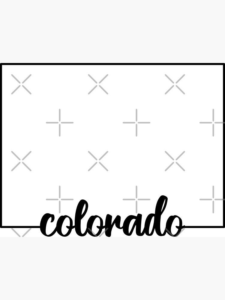 "Colorado State Outline" Poster for Sale by EvolvClothing | Redbubble