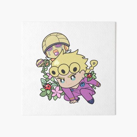 "Jojo golden experience giorno chibi" Art Board Print by ChibiCheems ...