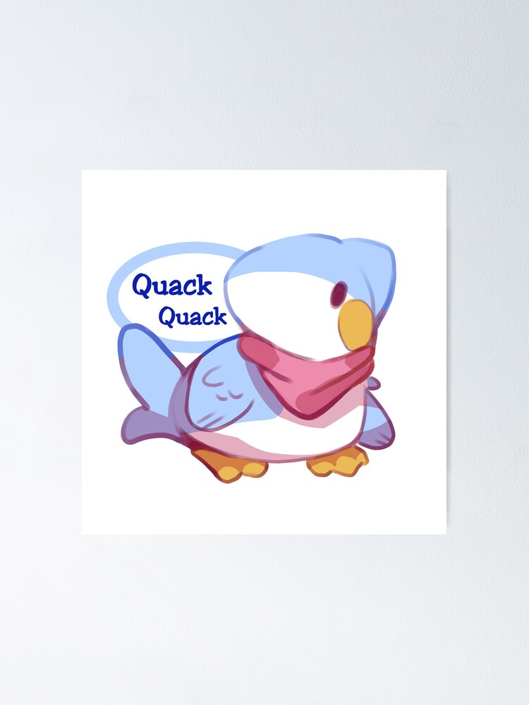 "Shark Duck " Poster for Sale by PJayScribbles | Redbubble