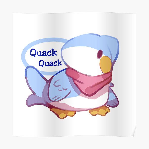 "Shark Duck " Poster for Sale by PJayScribbles | Redbubble
